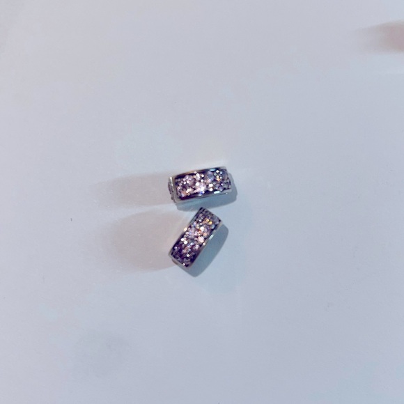 Pandora | Jewelry | Pandora Purple Pave Clip Charms | Poshmark
